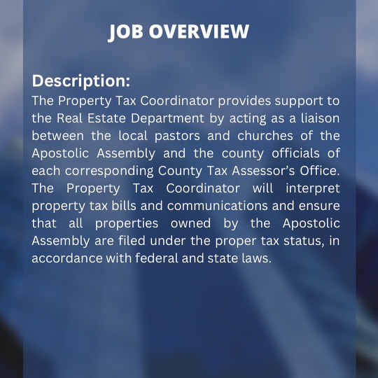 Apostolic Assembly of the Faith in Christ Jesus - Exalt Christ, Equip ...